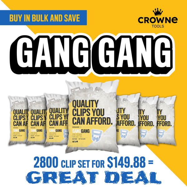 1/16" Tile Leveling Clips | 2800 Value Pack | Gang Gang | Crowne Tools