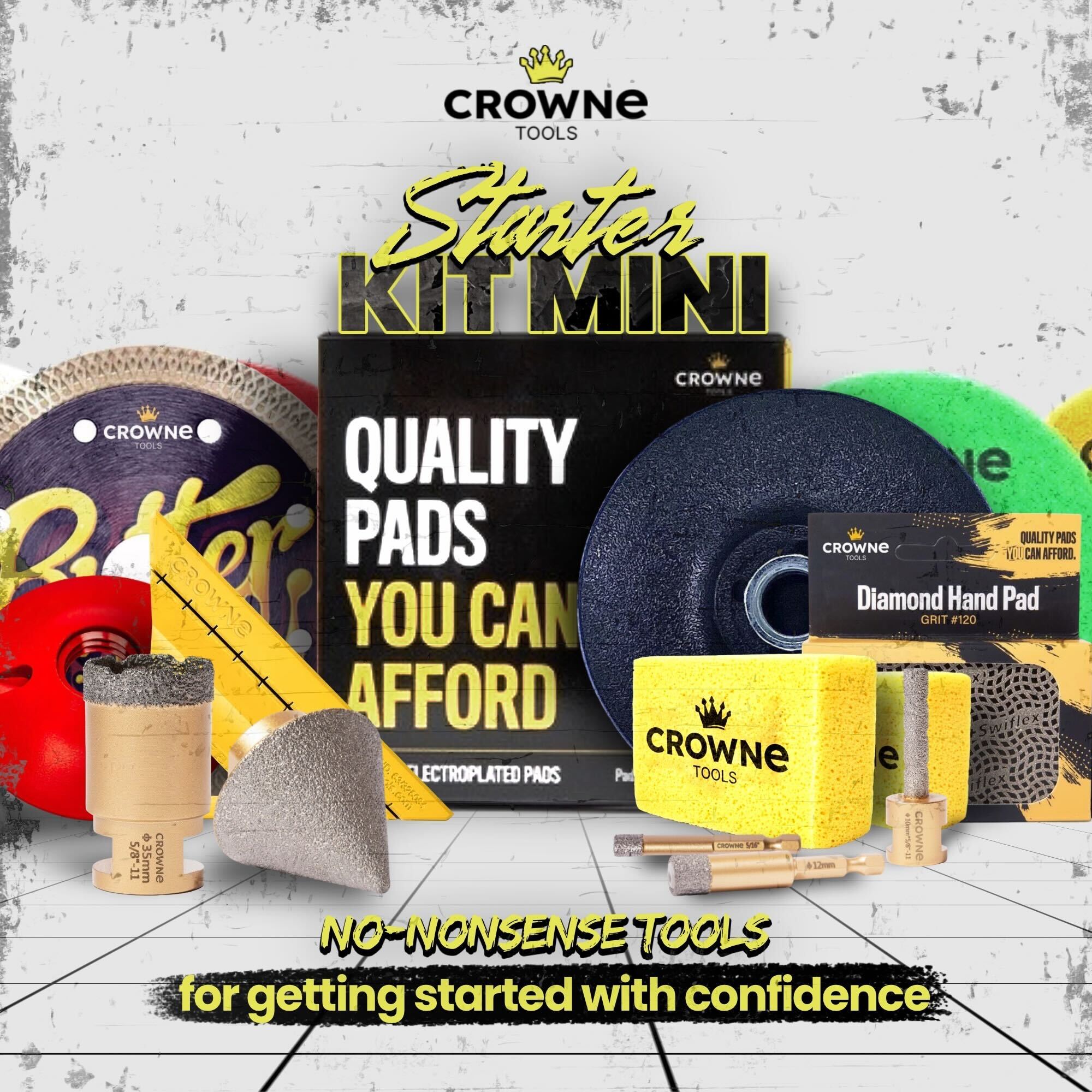 Crowne Starter-Kit Mini | Essential Tiling Tool Bundle - Crowne Tools